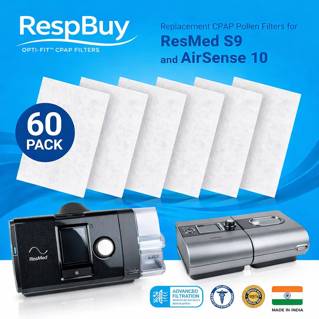Pollen Filters CPAP ResMed S9/S10 - 60 Per Pack - RespBuy